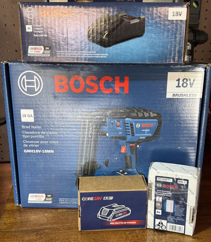 Bosch 1-3/4-in 17 -Gauge Straight Galvanized Collated Brad nails 5000 ...