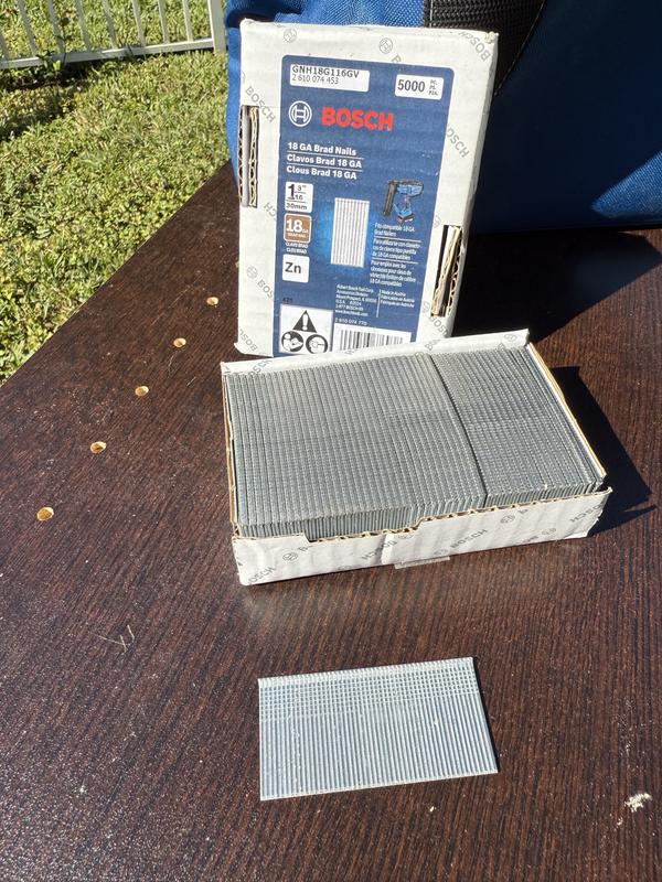 Bosch 2-in 18-Gauge Galvanized Brad Nails (5000-Per Box) GNH18G200GV at ...