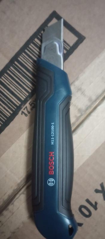 Bosch 17.5Mm 1-Blade Retractable Box Cutter Utility Knife with On Tool ...
