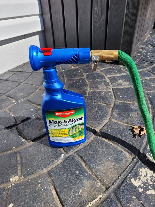 BioAdvanced 2-in-1 Moss and Algae Killer and Cleaner for Lawns, 32 oz ...