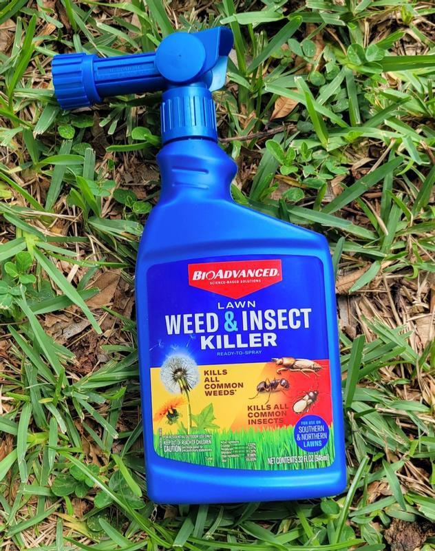 BioAdvanced 1 gal. All in One Lawn Weed and Crabgrass Killer I ...