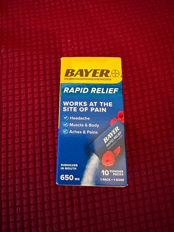 Orange Aspirin Powder Bayer® Rapid Relief Powder Packs | Bayer®