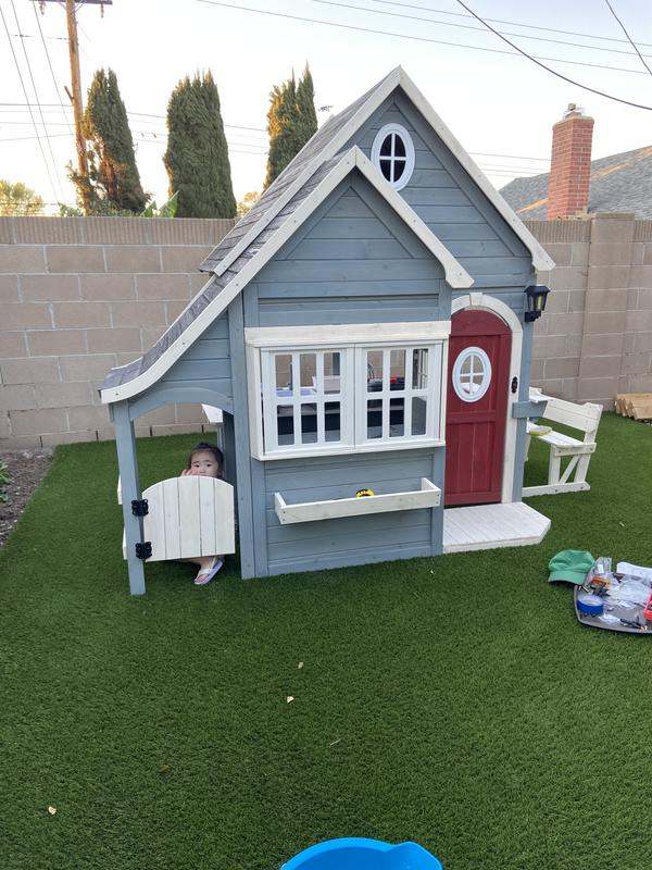 Backyard Discovery Spring Cottage Outdoor Wood Playhouse at Lowes.com