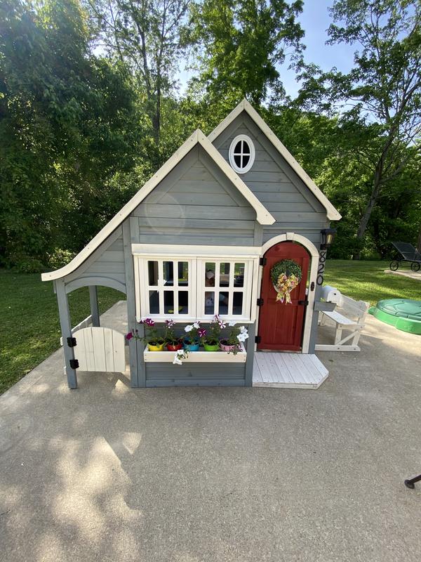 Backyard Discovery Spring Cottage Outdoor Wood Playhouse at Lowes.com