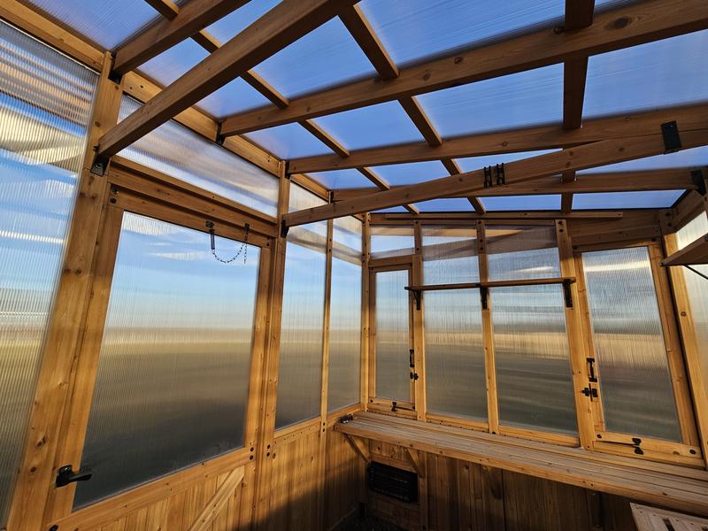 Backyard Discovery Poppy 9-ft L x 6-ft W x 8.5-ft H Brown Greenhouse ...