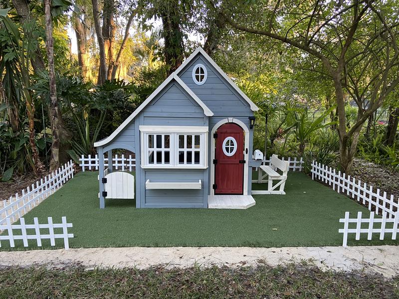 Backyard Discovery Spring Cottage Outdoor Wood Playhouse at Lowes.com