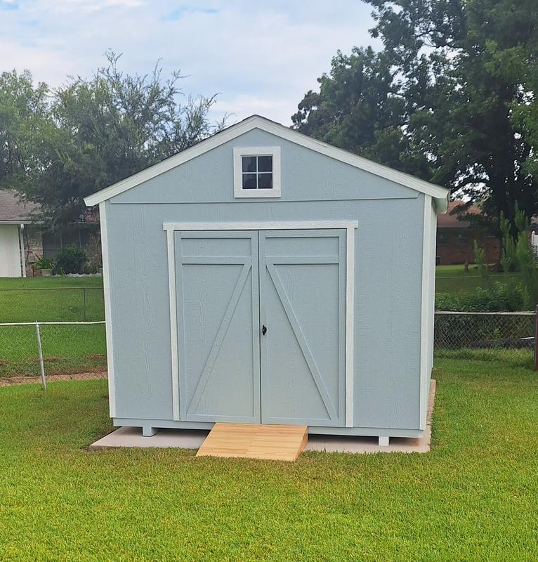 Heartland Statesman 10-ft x 12-ft Gable Style Wood Outdoor Storage Shed ...