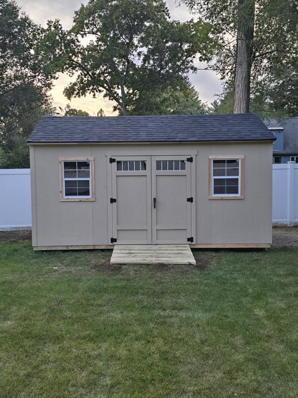 Heartland Lancaster 10-ft x 10-ft Gable Style Wood Outdoor Storage Shed ...