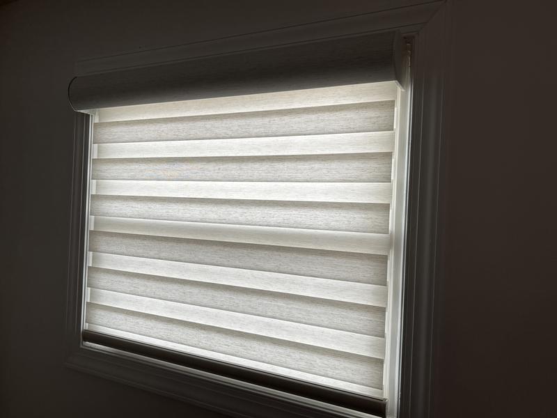 Bali Custom Layered and Banded Zebra Roman Shade BLS21 at Lowes.com