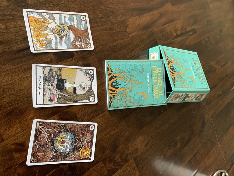 Elemental Power Tarot Includes A Full Deck Of 78 Cards And A 64 page
