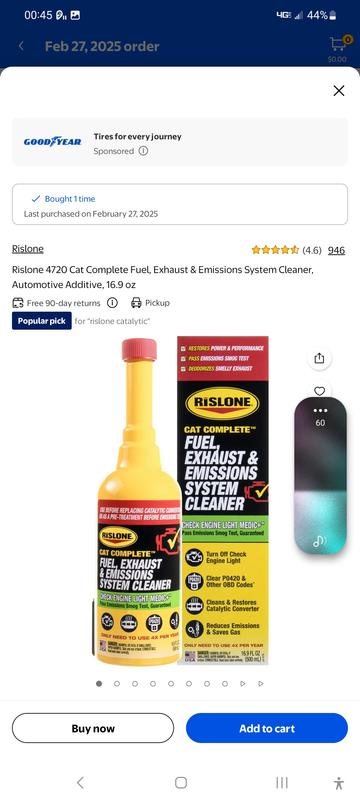 Rislone 16.9 oz. Cat Complete Fuel, Exhaust and Emissions System ...