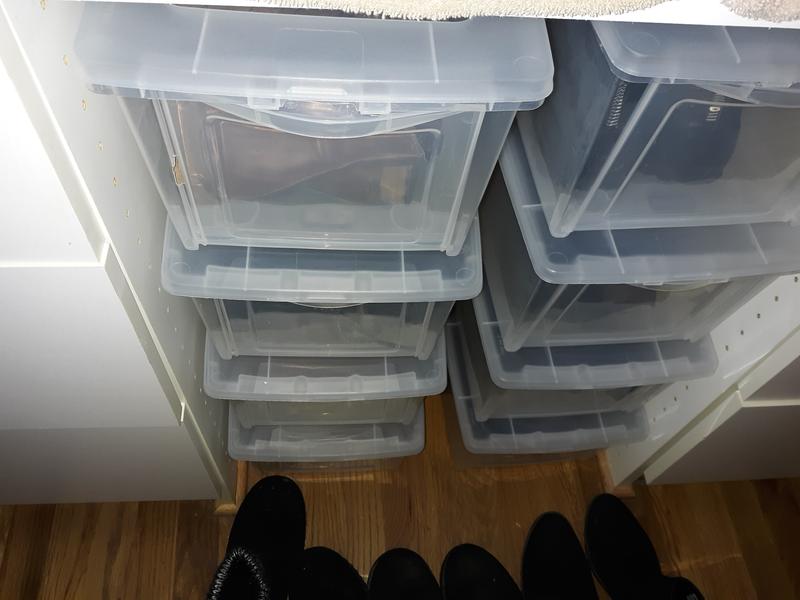 Customer Reviews: Simply Essential™ Drop-Front Storage Shoe Boxes (Set ...