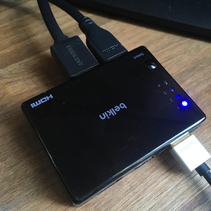 Belkin 4 Way HDMI Switch with Wireless Remote 4 x 1 Blu ray Disc Player ...