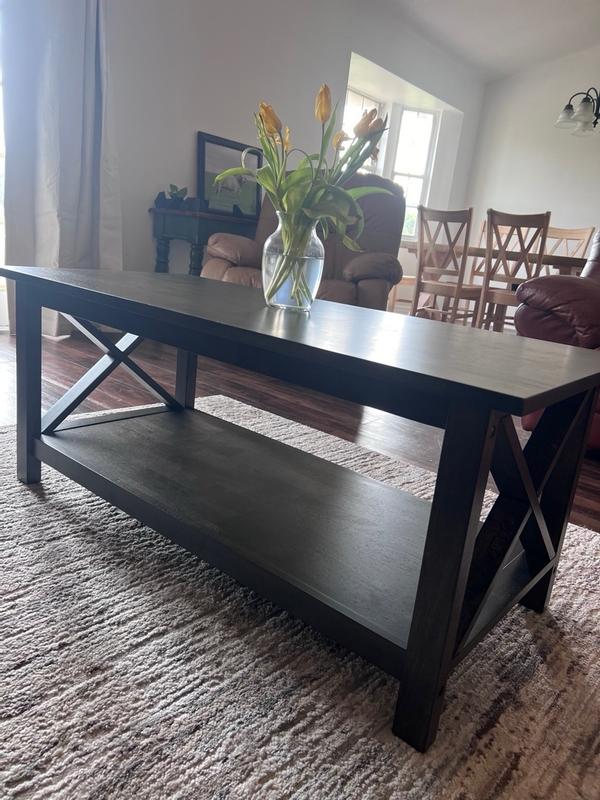 Taylor & Logan Jameson Gray Mdf Rustic Coffee Table 196861127960 at ...