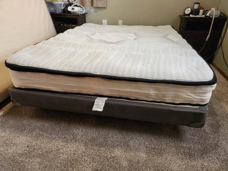 Merrick Lane Lofton 12 Inch Extra Firm King Hybrid Pocket Spring and ...