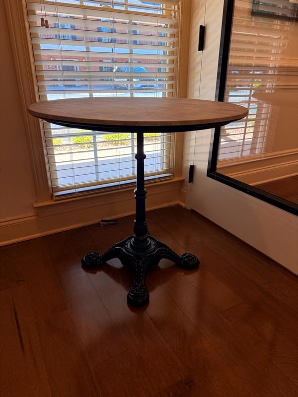 Flash Furniture TopGuard 24-in Round White Faux Marble Table- 22.75x22 ...