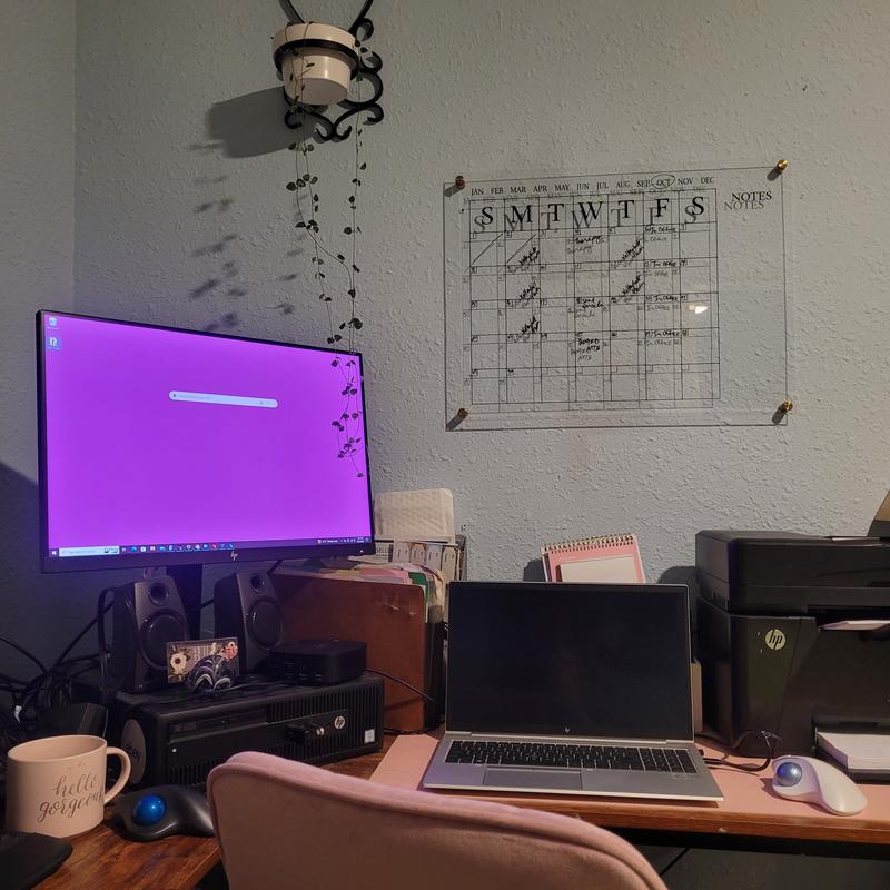 Martha Stewart Grayson Acrylic Wall Calendar with Notes with Dry Erase ...