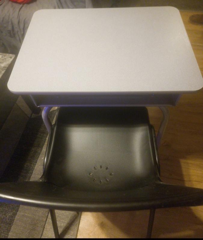 Flash Furniture HERCULES Student Desk with Open Front Metal Book Box ...