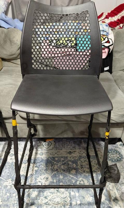 Flash Furniture HERCULES Navy Stack Bar Stool with Air-Vent Back and ...