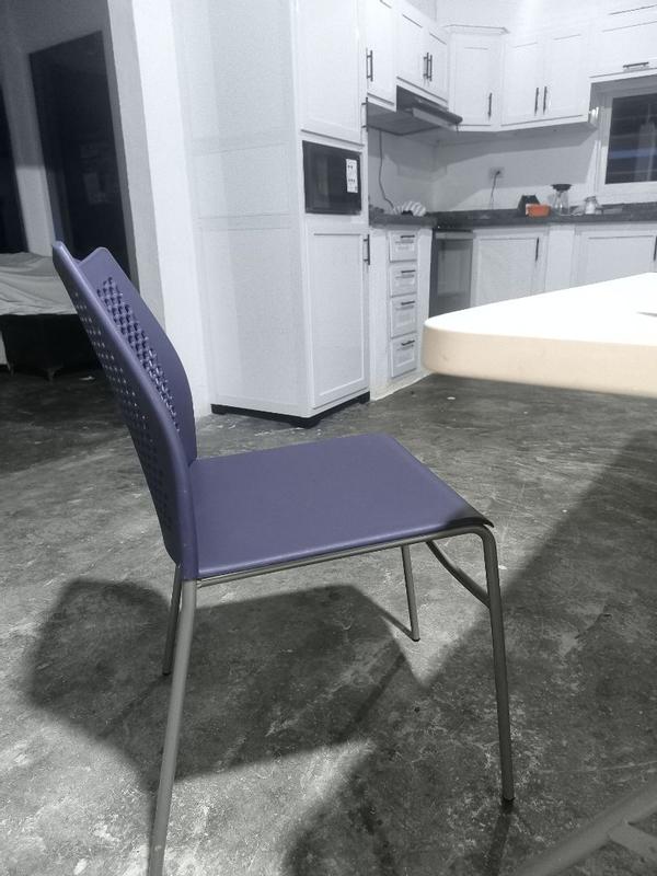 Flash Furniture HERCULES Black Stack Chair with Air-Vent Back; Non-Sled ...