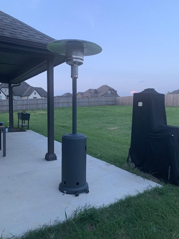 Flash Furniture Sol Patio Outdoor Heating-Slate Gray Stainless Steel 40 ...