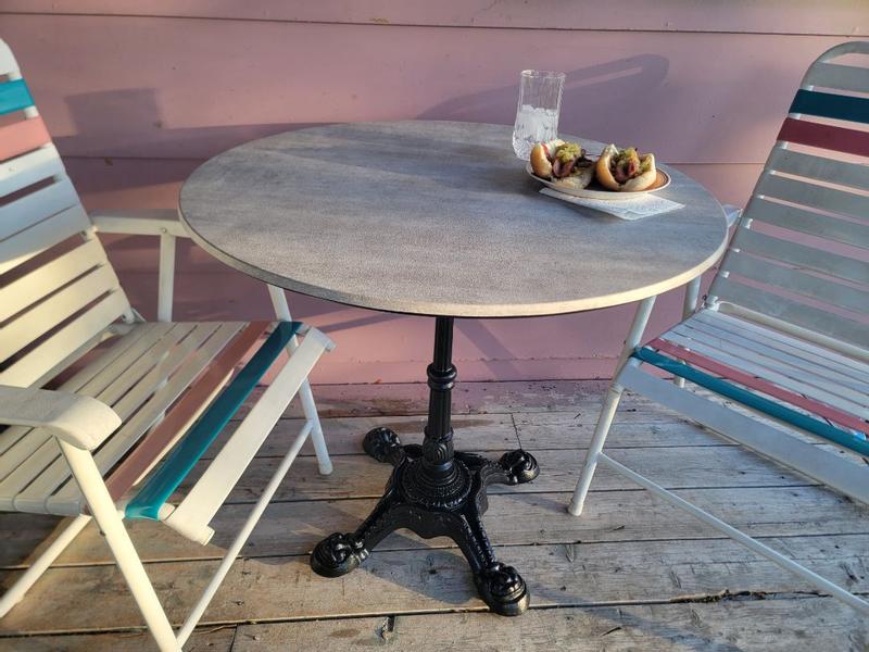 Flash Furniture TopGuard 31.25-in Round Outdoor Tabletop- Dark Brown ...