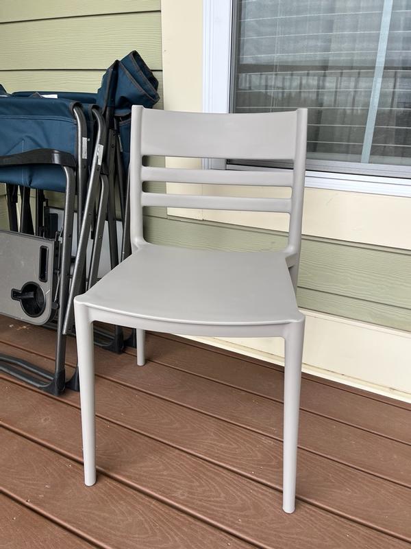 Flash Furniture Bridgeport Set of 4 Indoor-Outdoor Stacking Patio ...