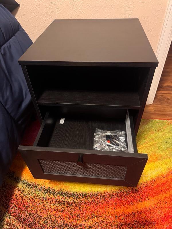Merrick Lane Burkett Mid-Century Modern Wooden Bed Side Table ...