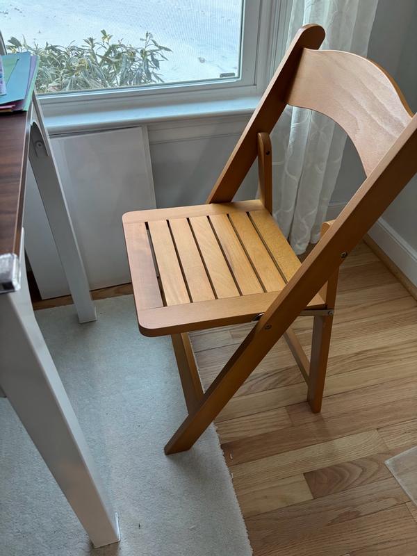 Merrick Lane Nathan Set of 4 Solid Wood Dining Chairs with Foldable ...