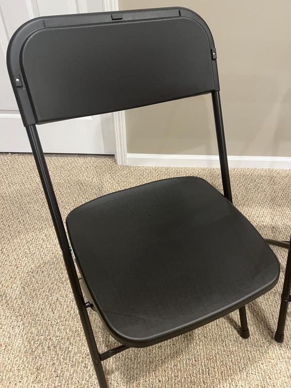 4 Pack Of Zia All-Weather, Extra Wide Contoured Plastic Folding Chairs ...