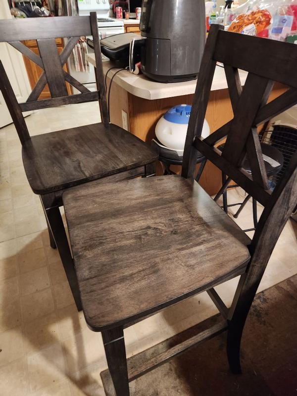 Flash Furniture Gwendolyn Set of 2 Commercial Grade Solid Wood Modern ...