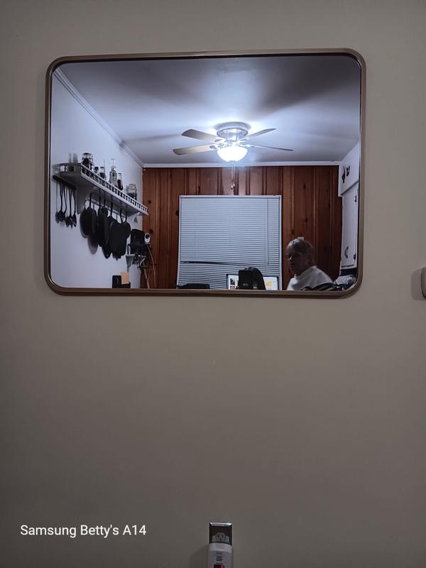 Flash Furniture Jada 24-in x 36-in Decorative Wall Mirror - Rounded ...