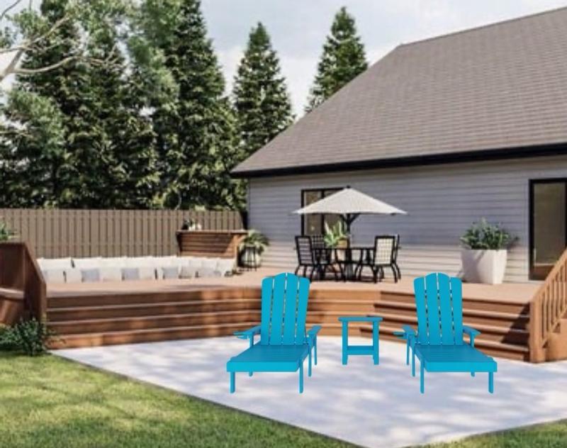 Flash Furniture Sonora Commercial Grade 3 Piece Indoor/Outdoor ...
