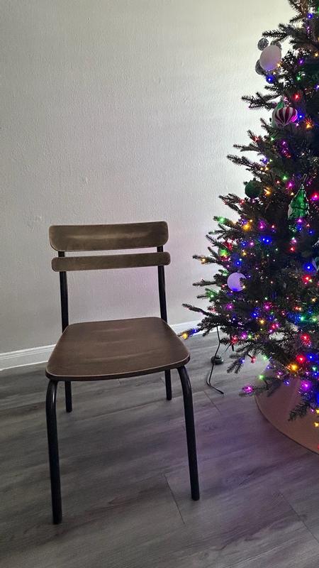 Flash Furniture Cyprus Commercial Grade Solid Wood Dining Chair with ...