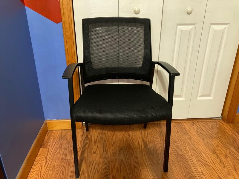 Flash Furniture HERCULES Commercial Black Mesh Stackable Side Chair ...