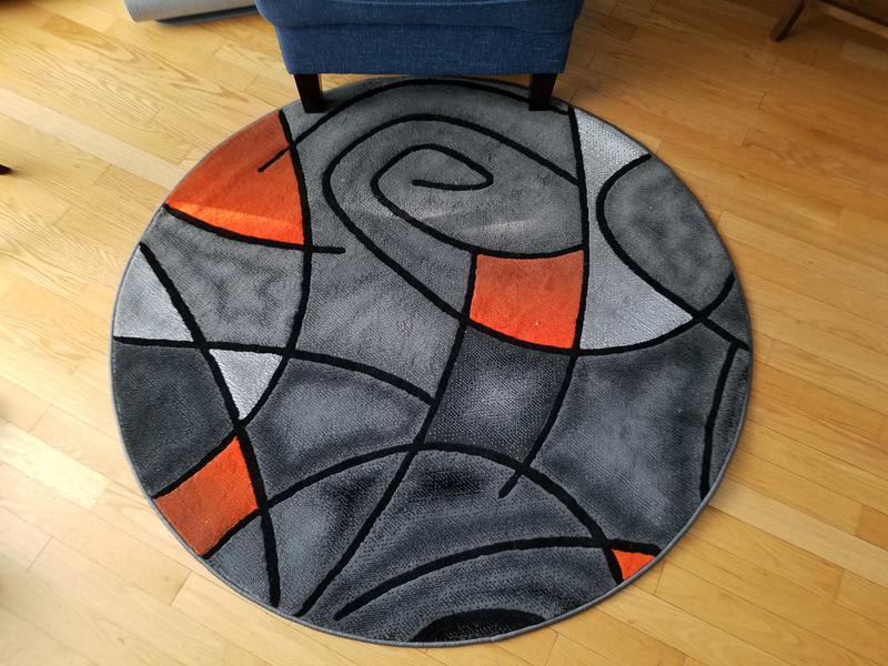 Emma + Oliver Urbane 2x7 Contemporary Abstract Geometric Olefin Accent ...