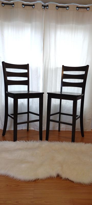 Taylor & Logan Laurel Set of 2 Whitewash 29-in H Bar height Wood Bar ...