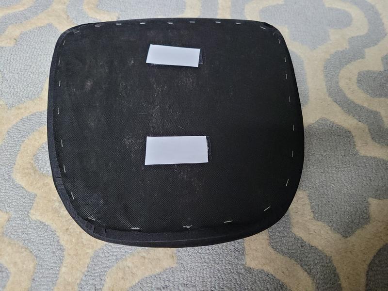 Flash Furniture Louise Hard Black Fabric Chiavari Chair Cushion in the ...