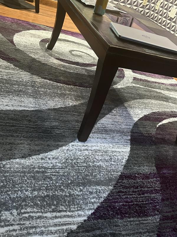 Emma + Oliver Aeris 2-ft x7-ft Contemporary Swirl Plush Pile Accent Rug ...