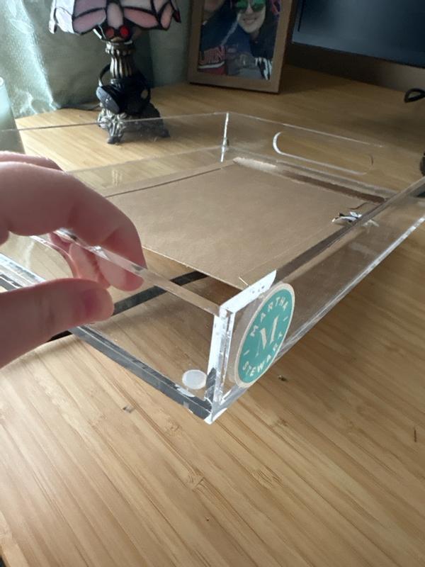 Martha Stewart 1-Compartment Clear Plastic Letter Tray 196861055751 at ...