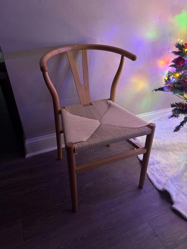 Flash Furniture Logan Commercial Grade Y-Back Style Wood and Kraft ...