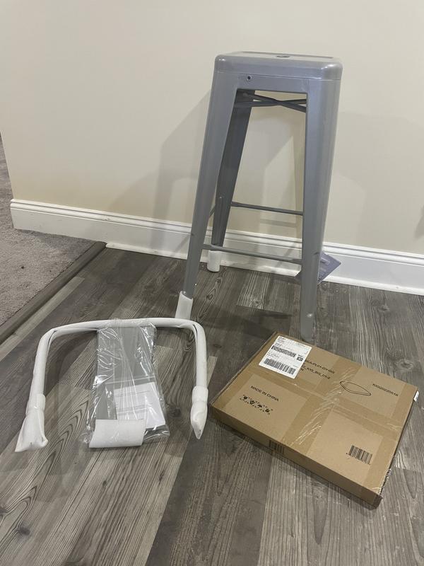 Flash Furniture Kai Commercial Grade 30-in High Green Metal Indoor ...