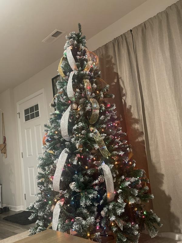 Best Choice Products 4.5ft Pre-Decorated Holiday Christmas Pine Tree w ...