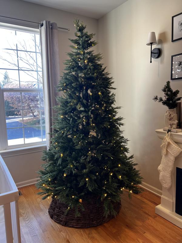 Best Choice Products Pre-Lit Cedar Cypress Christmas Tree w/Twinkling ...