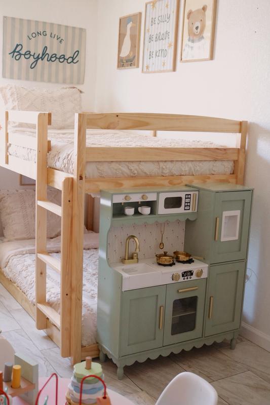 Best Choice Products Wooden Cottage Kids Pretend Play Kitchen with 11 ...