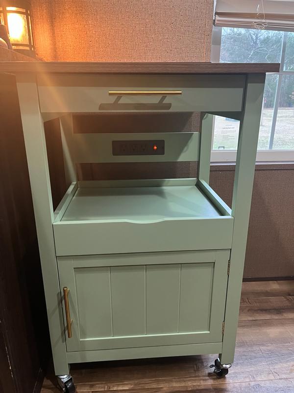 Best Choice Products Rolling Kitchen Island Cart Cabinet W/ Drawer ...