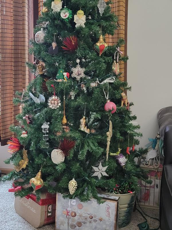 Best Choice Products Artificial Christmas Tree 7.5ft Premium Pre-Lit ...