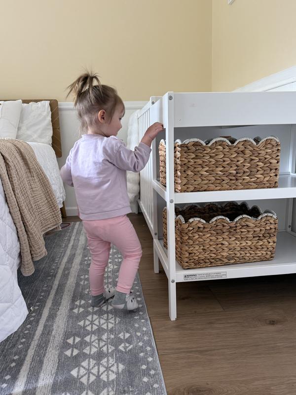 Best Choice Products 16x12 Scalloped Shelf Baskets Woven Storage Bins 2 ...