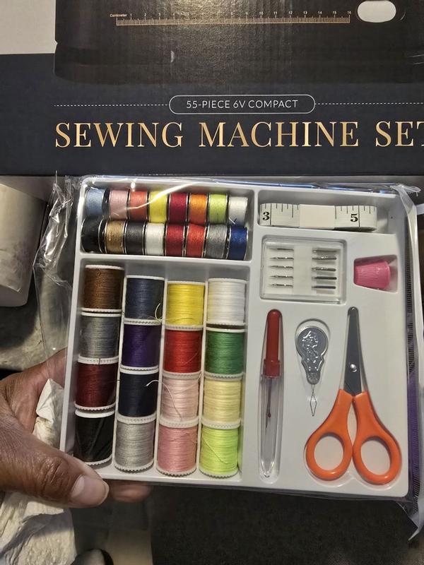 Best Choice Products 55-Piece Sewing Machine Kit for Beginners w/ 16 ...