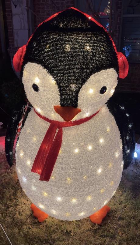 Best Choice Products 5ft Lighted Pop-Up Penguin Large Yard Outdoor ...